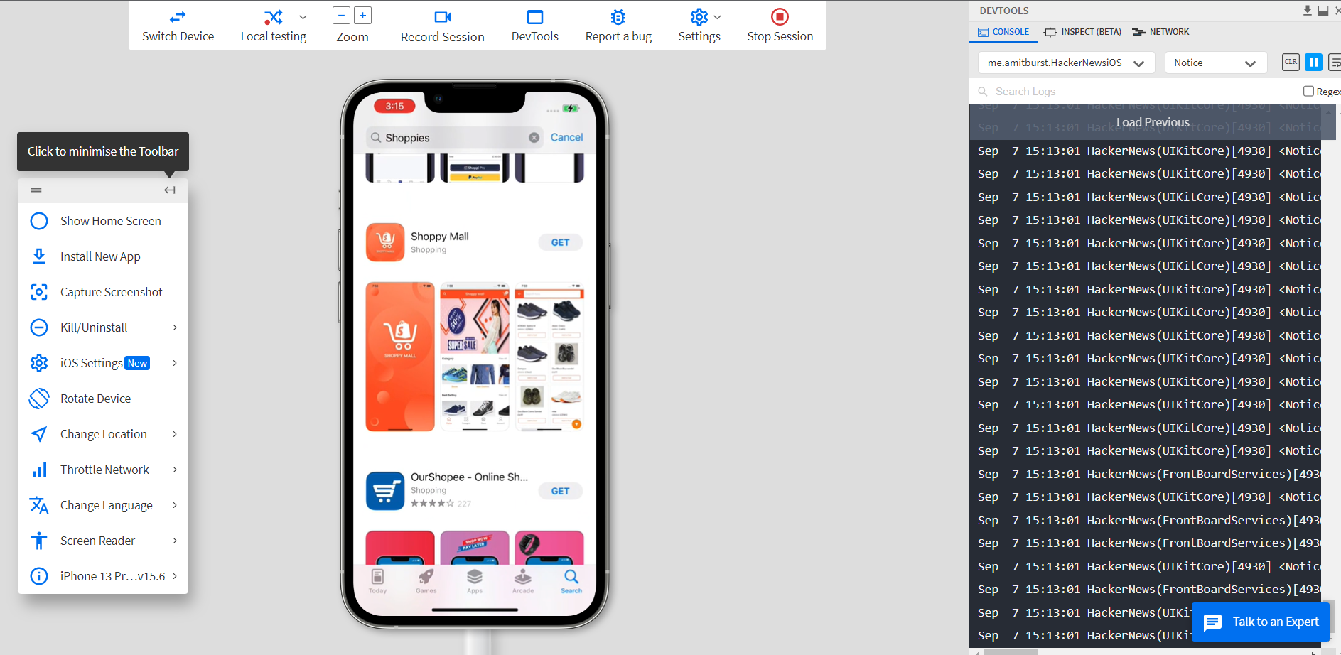 Ứng dụng IOS trên windows - Cách thử nghiệm các ứng dụng IOS trên win